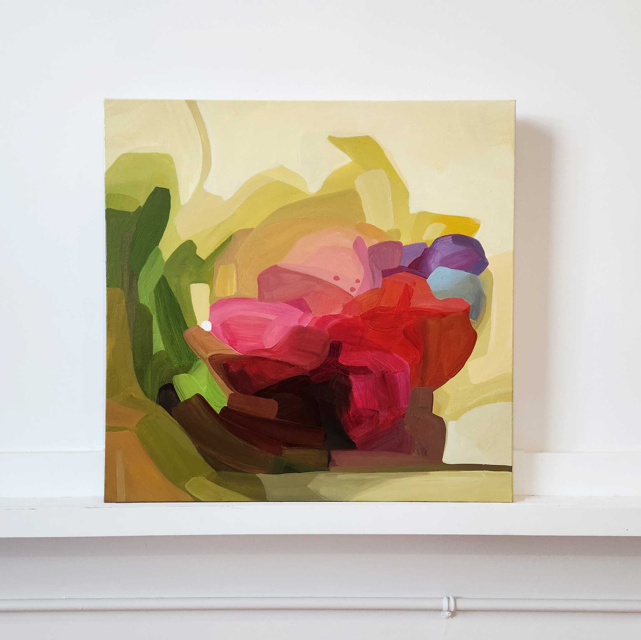 Sun Garden yellow abstract art | Susannah Bleasby