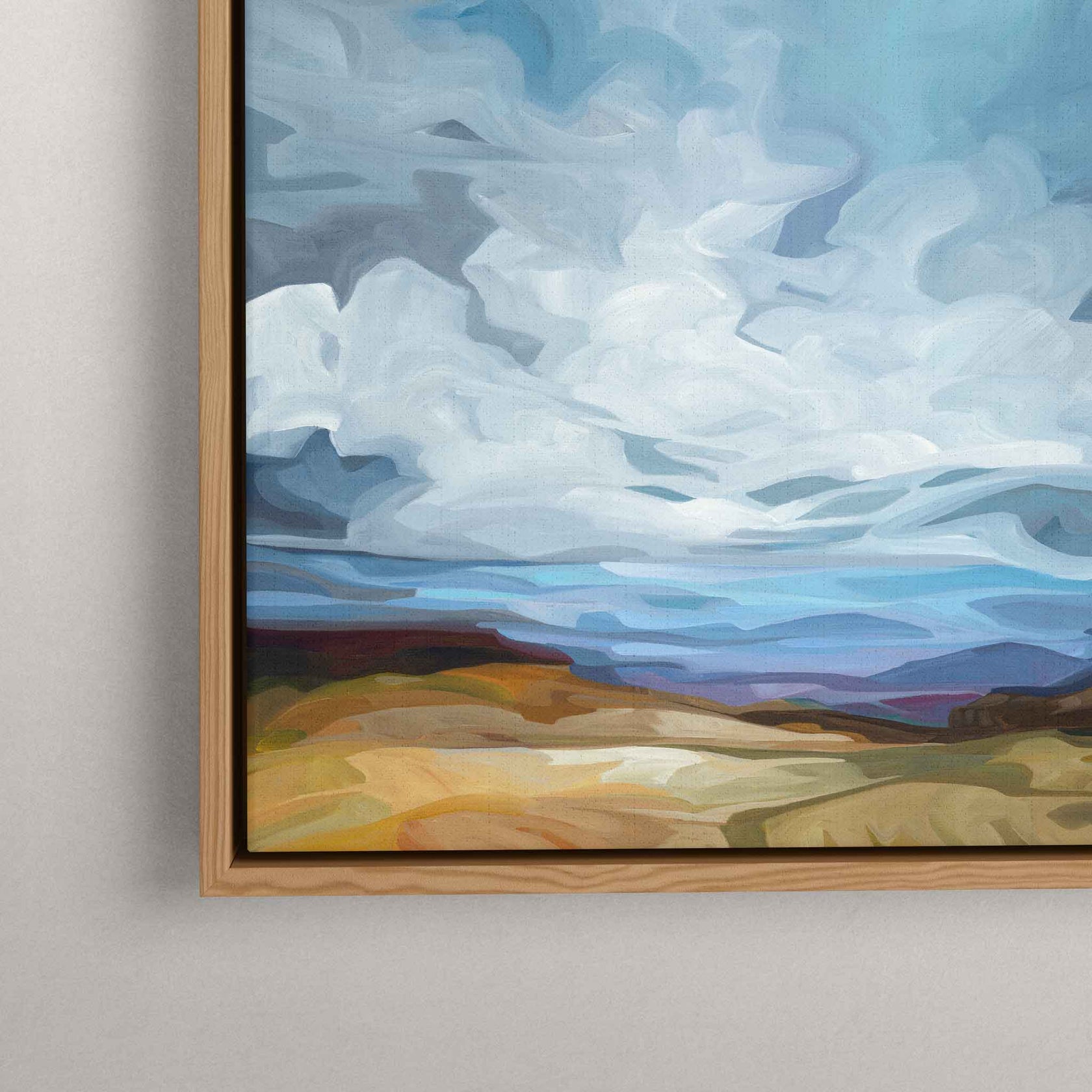 October sky painting art print | Susannah Bleasby