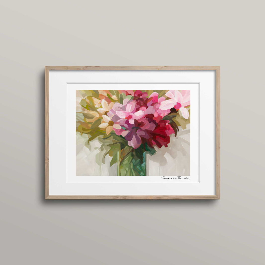 Contemporary floral art prints | Susannah Bleasby