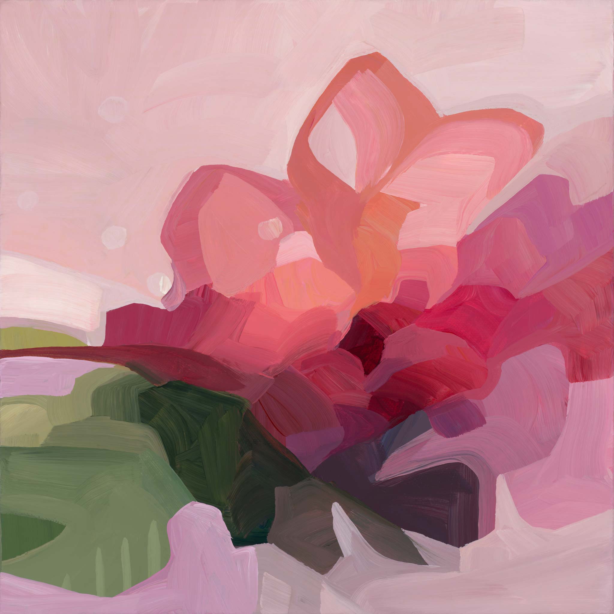 Modern Abstract Floral Art Print | Susannah Bleasby