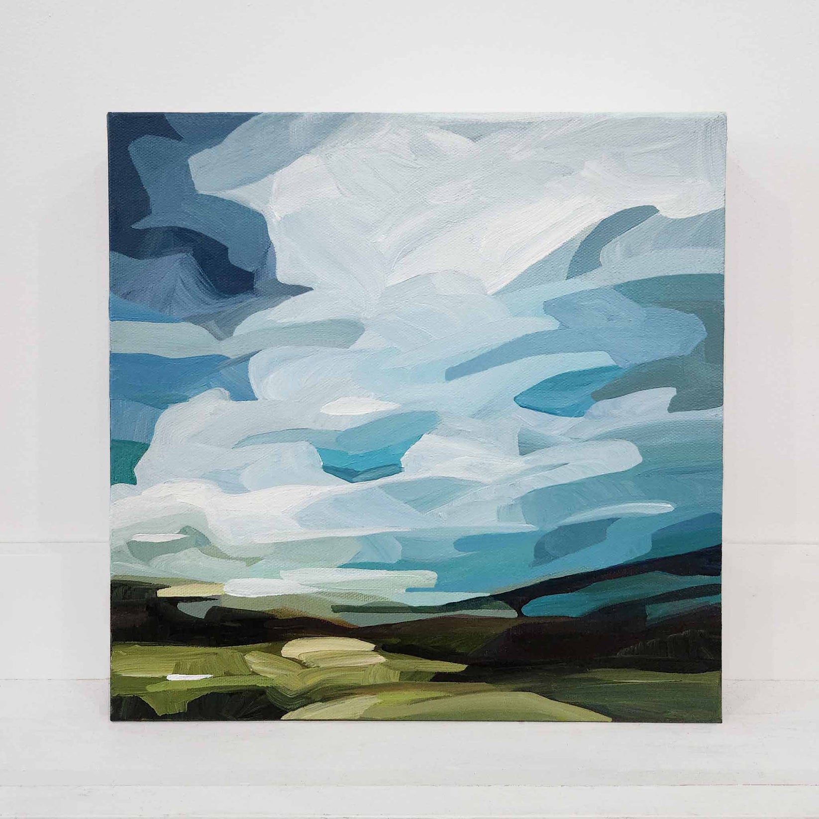 Spring landscape painting | Susannah Bleasby Art