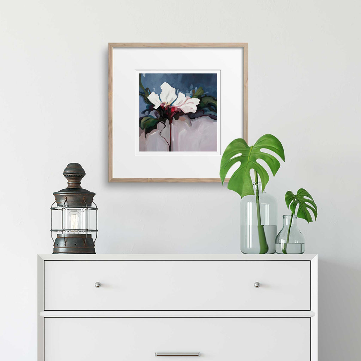 Midnight Blue floral art print | Susannah Bleasby